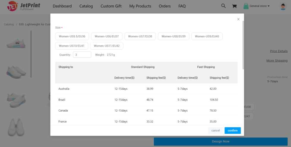 Update Shipping Calculation Method And Layout Jetprint News