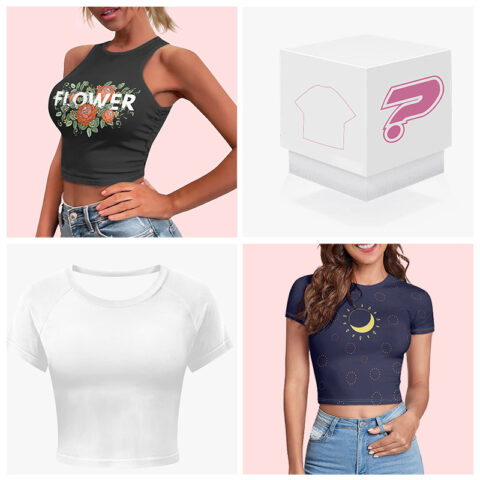 Custom Crop Tops Online - JetPrint