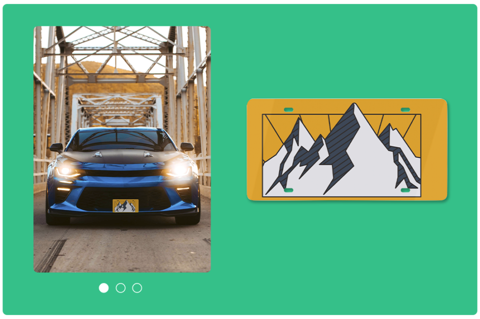 Custom front license plate - JetPrint